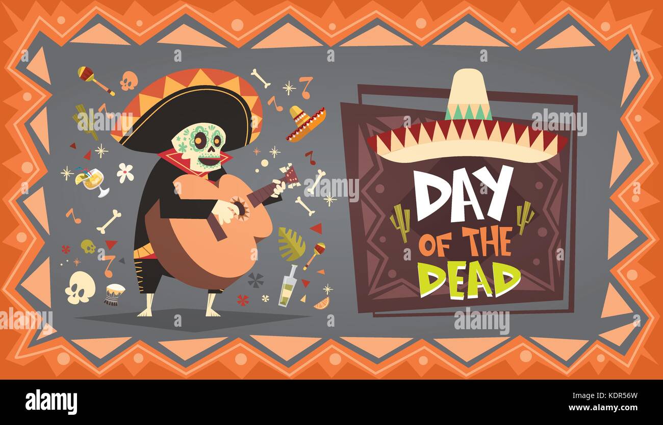 Day Of Dead Traditional Mexican Halloween Dia De Los Muertos Holiday ...