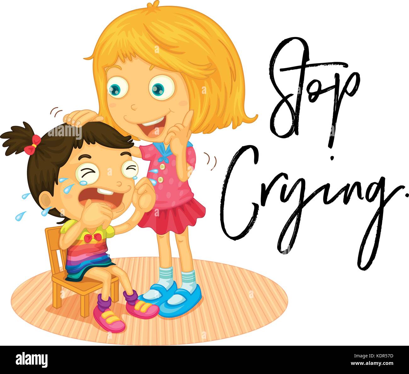 Little sister big Stock Vector Images - Alamy