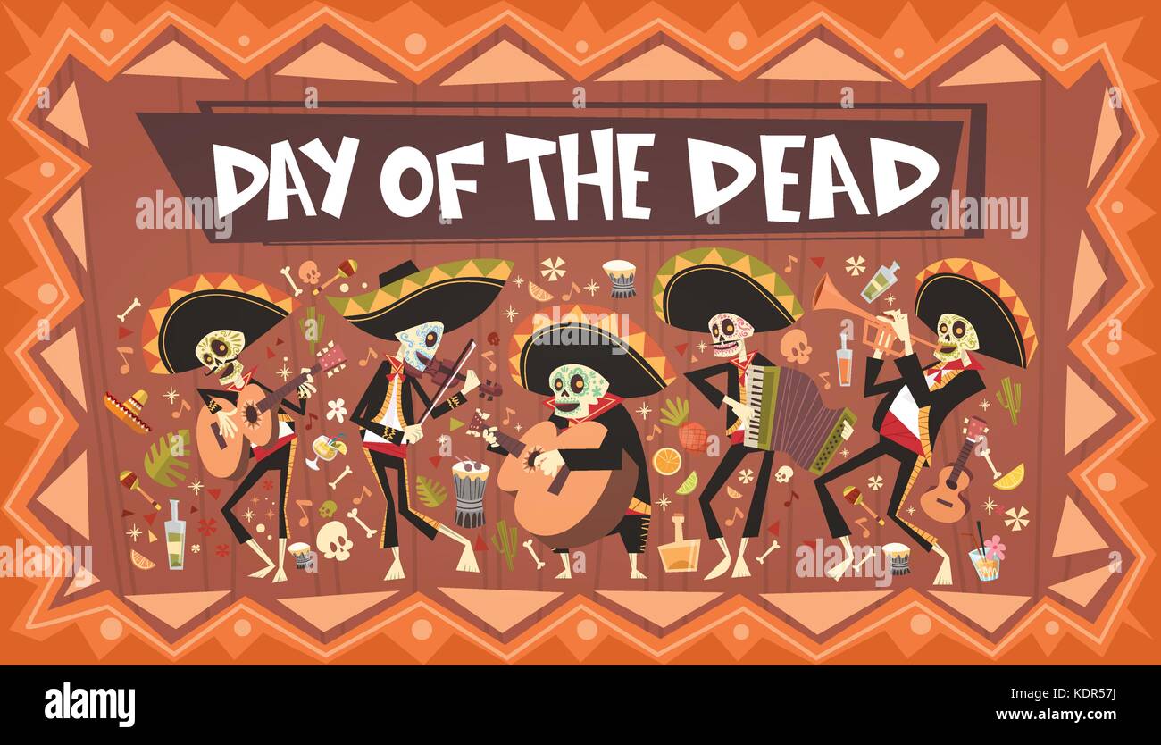 Day Of Dead Traditional Mexican Halloween Dia De Los Muertos Holiday ...