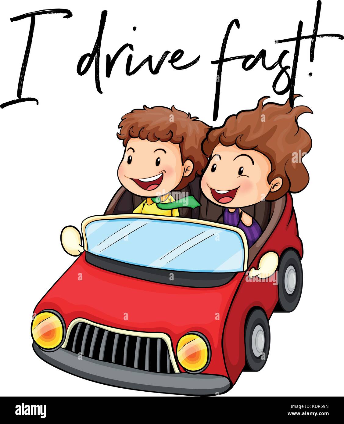 Driving Fast Clipart
