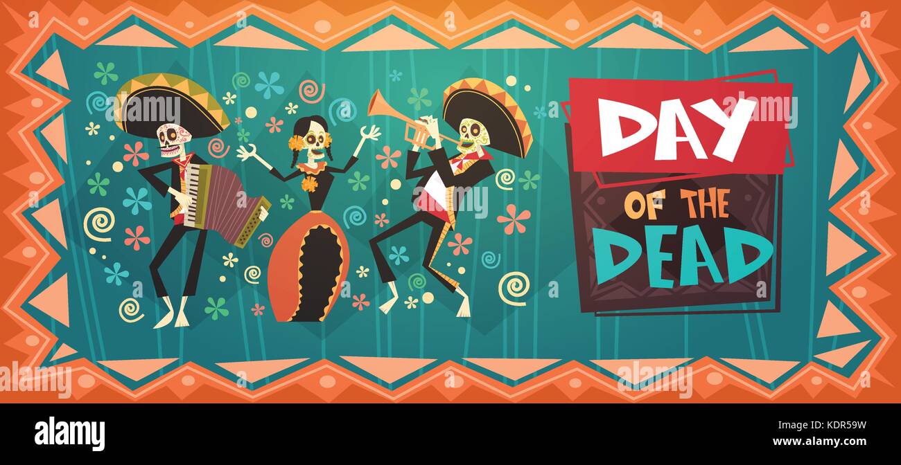 Day Of Dead Traditional Mexican Halloween Dia De Los Muertos Holiday ...