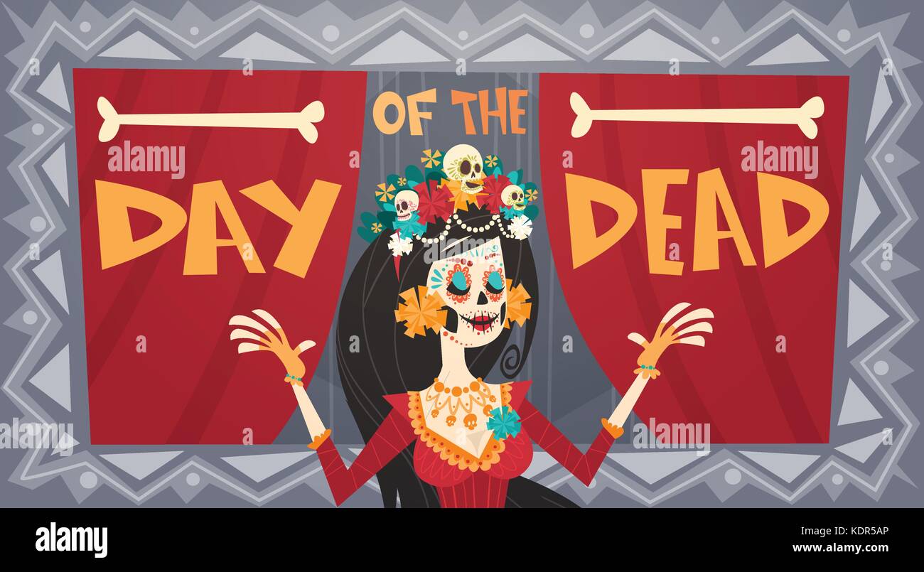 Day Of Dead Traditional Mexican Halloween Dia De Los Muertos Holiday ...