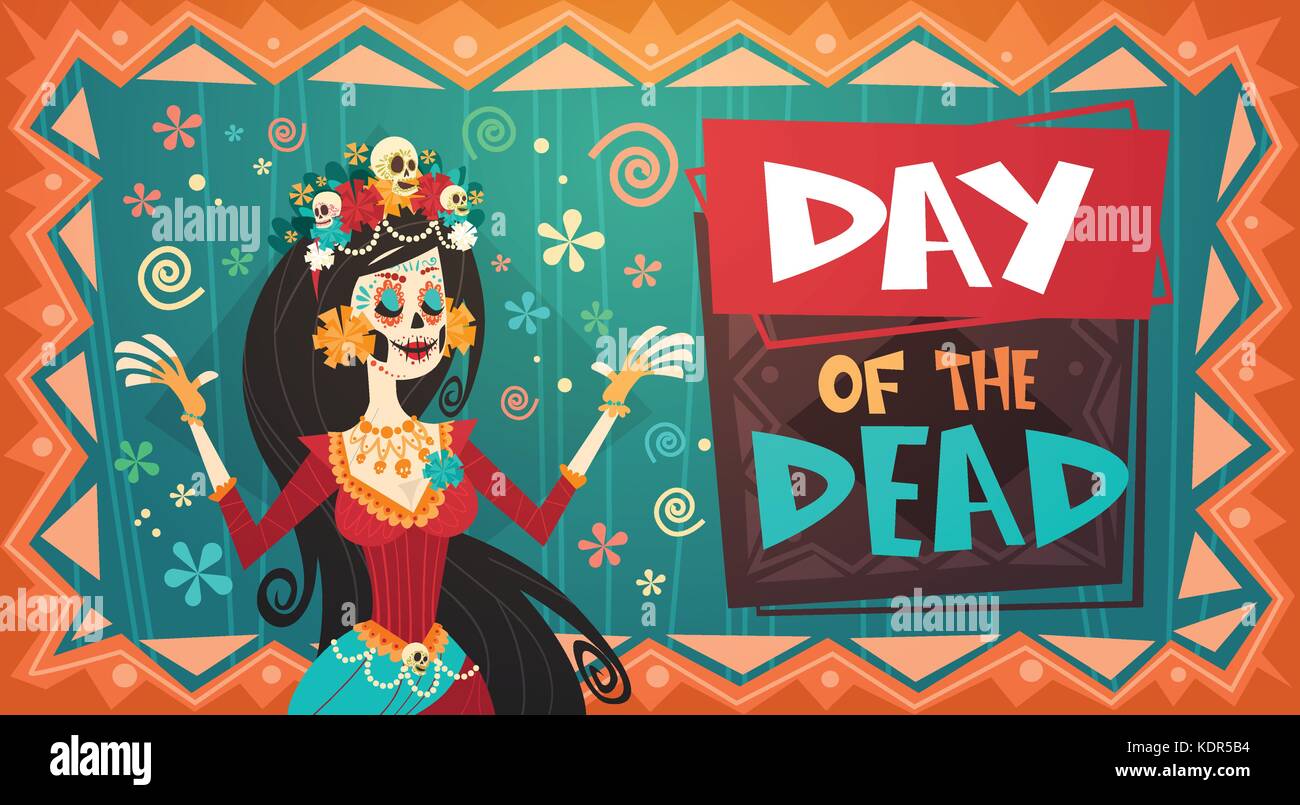 Day Of Dead Traditional Mexican Halloween Dia De Los Muertos Holiday ...