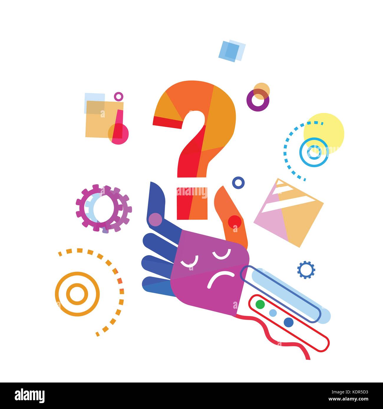 Abstract Question Mark Art