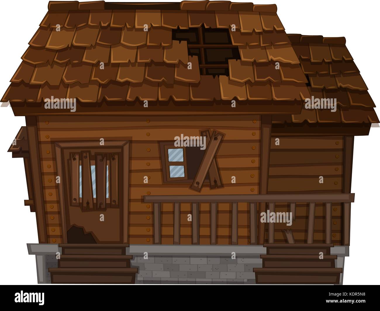 House in bad condition Stock Vector Images - Alamy