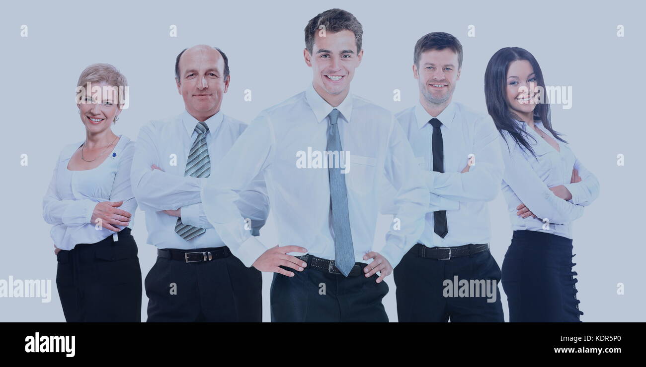 Young attractive business people - the elite business team Stock Photo ...
