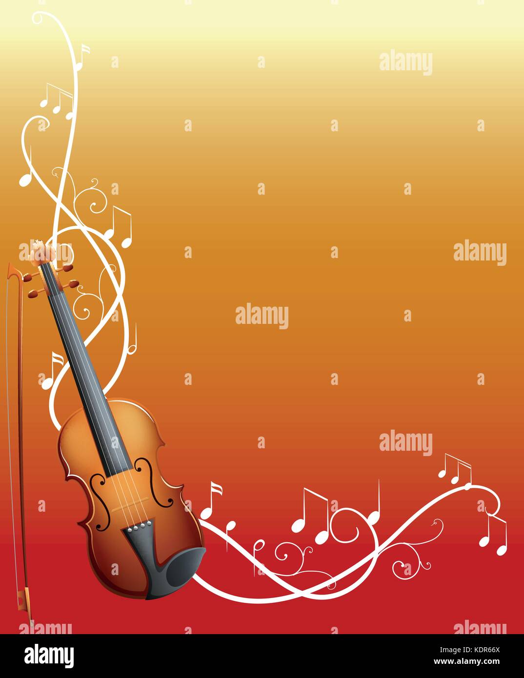 Violin music instrument clipart hi-res stock photography and images - Alamy