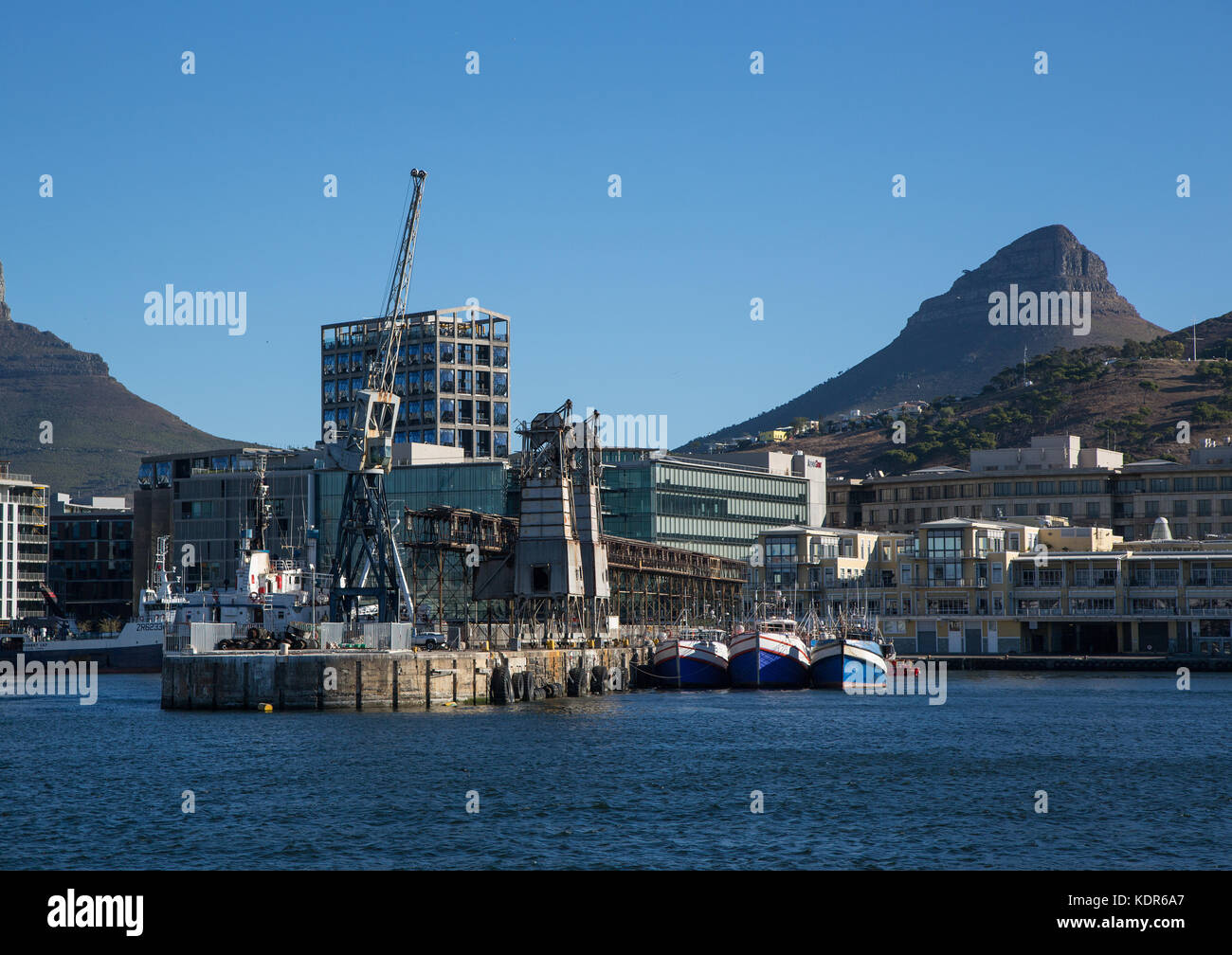 Cityscape of Cape Town and the Waterfront at the Western Cape in South ...