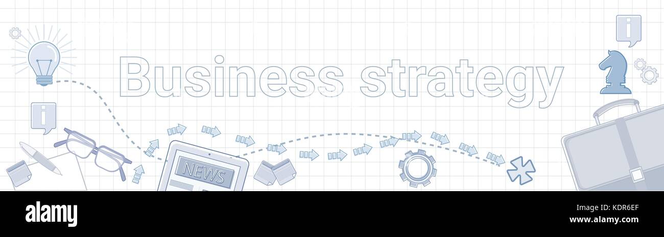 Development Business Strategy Concept Project Planning Banner Stock ...