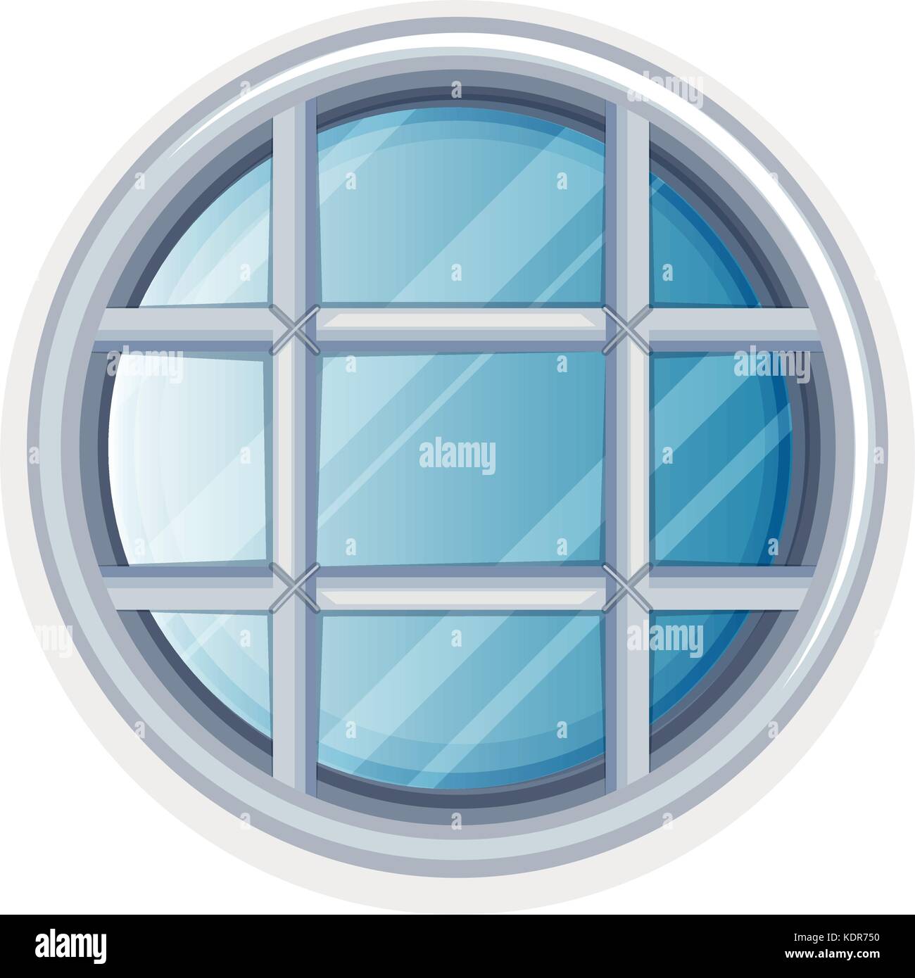 Round window with white frame illustration Stock Vector Image & Art - Alamy