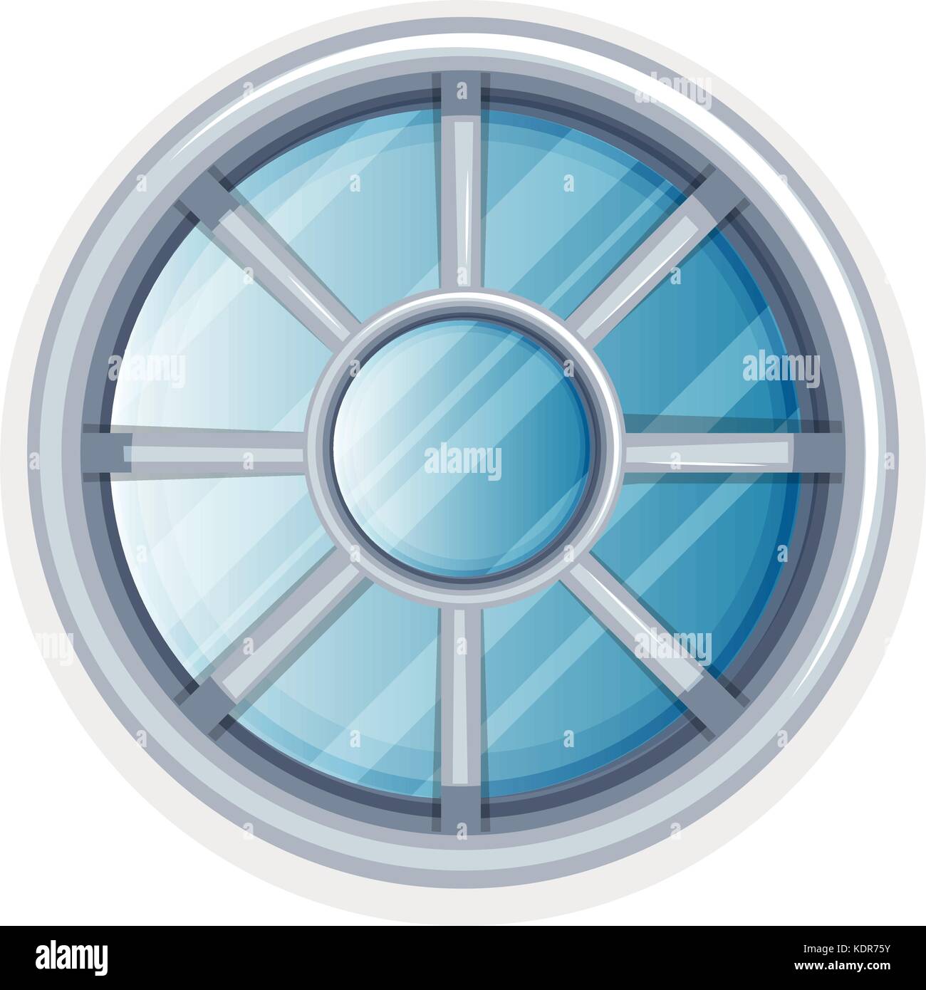 Round window with white frame illustration Stock Vector Image & Art - Alamy