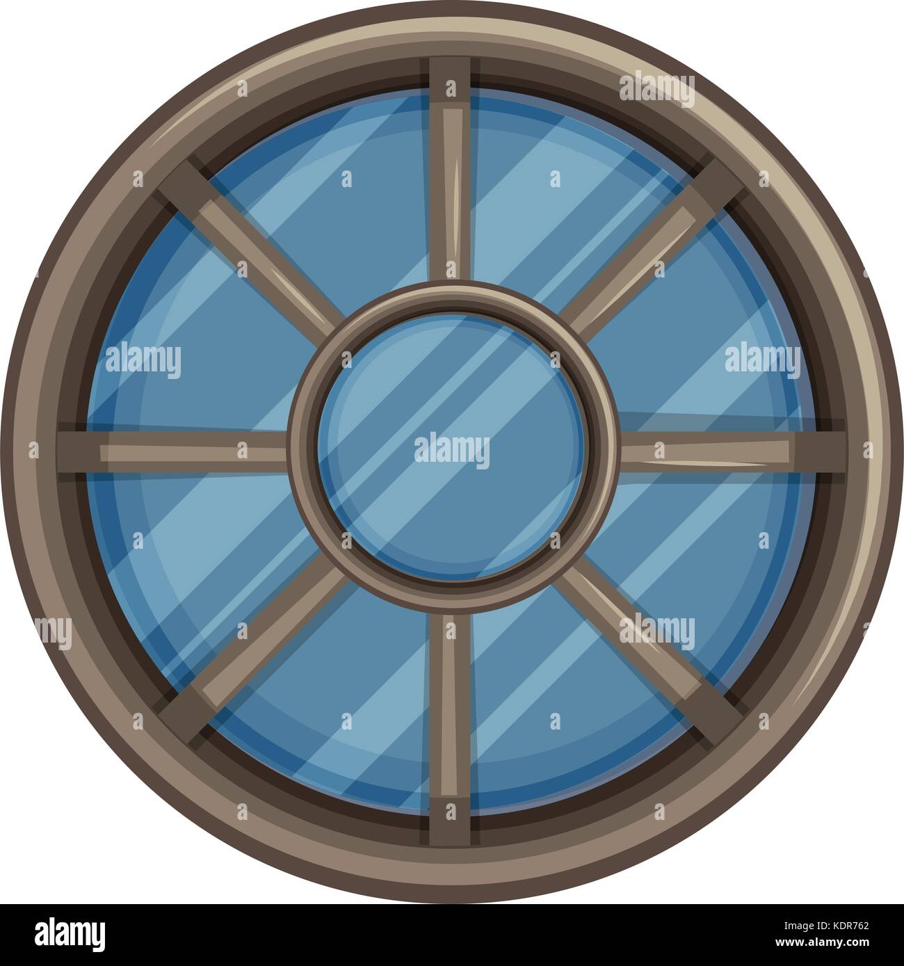 Window design with round frame illustration Stock Vector Image & Art ...
