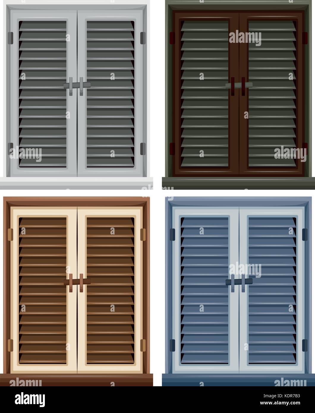 Four window frames hi-res stock photography and images - Alamy