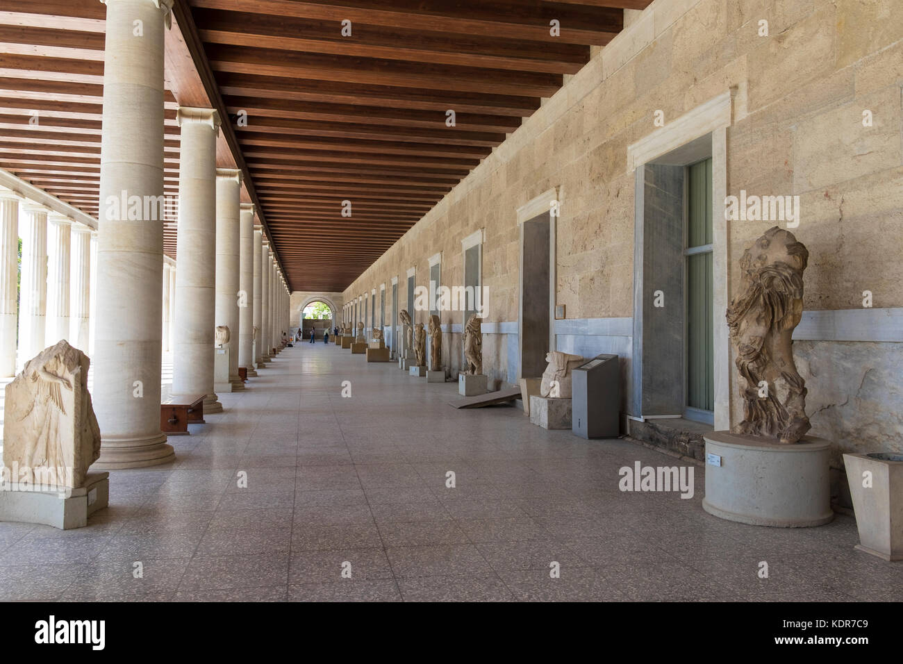 Ancient Agora, Athens, behind Acropolis, Athens, Greece Stock Photo - Alamy