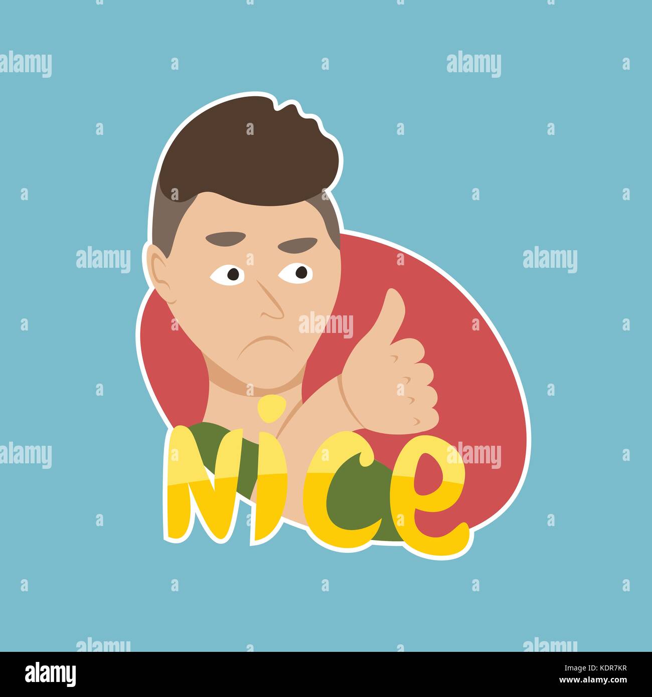 Cool Sticker Social Media Network Message Badges Design Stock Vector ...