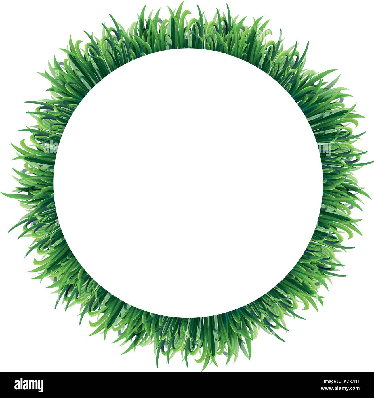 Border template with green grass illustration Stock Vector Image & Art ...