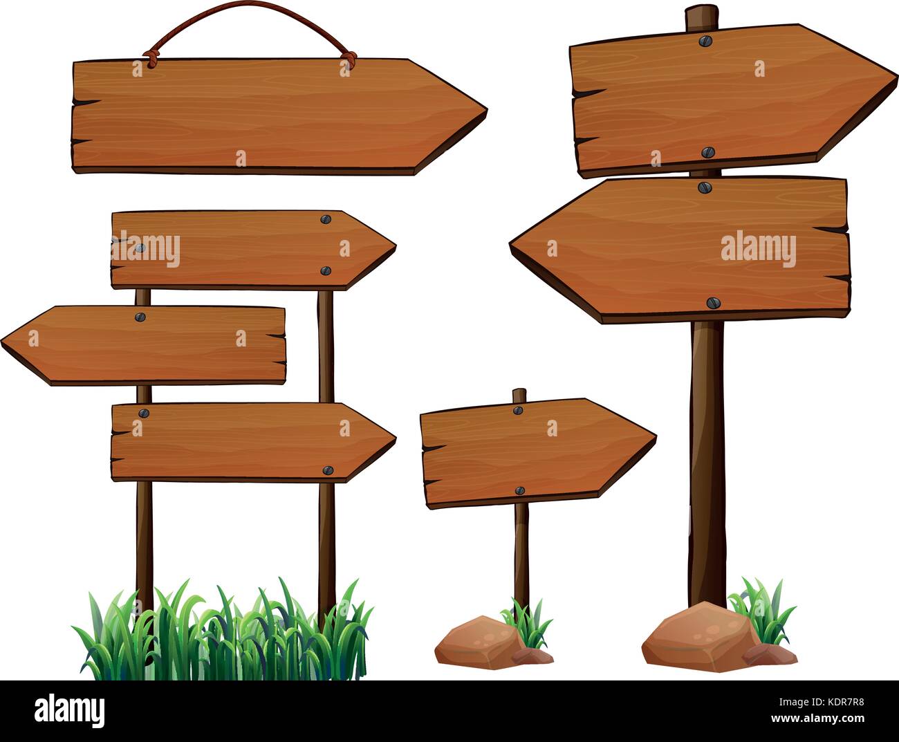 Wood Sign Illustration