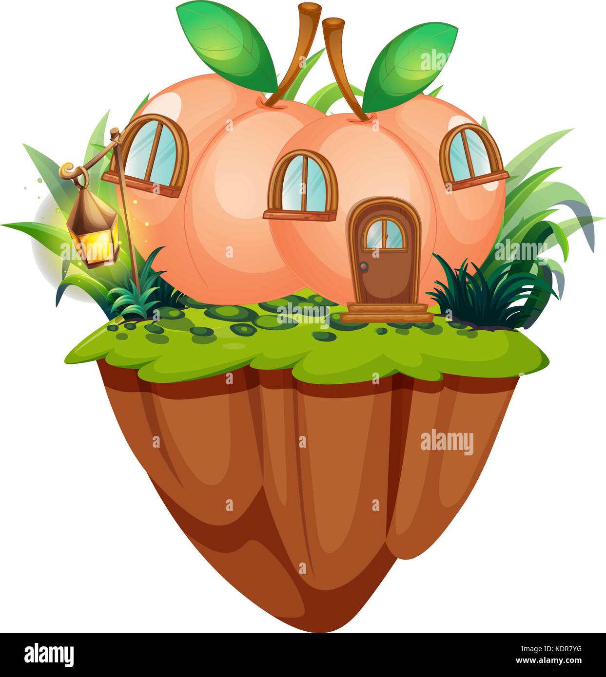 Peach exterior Stock Vector Images - Alamy