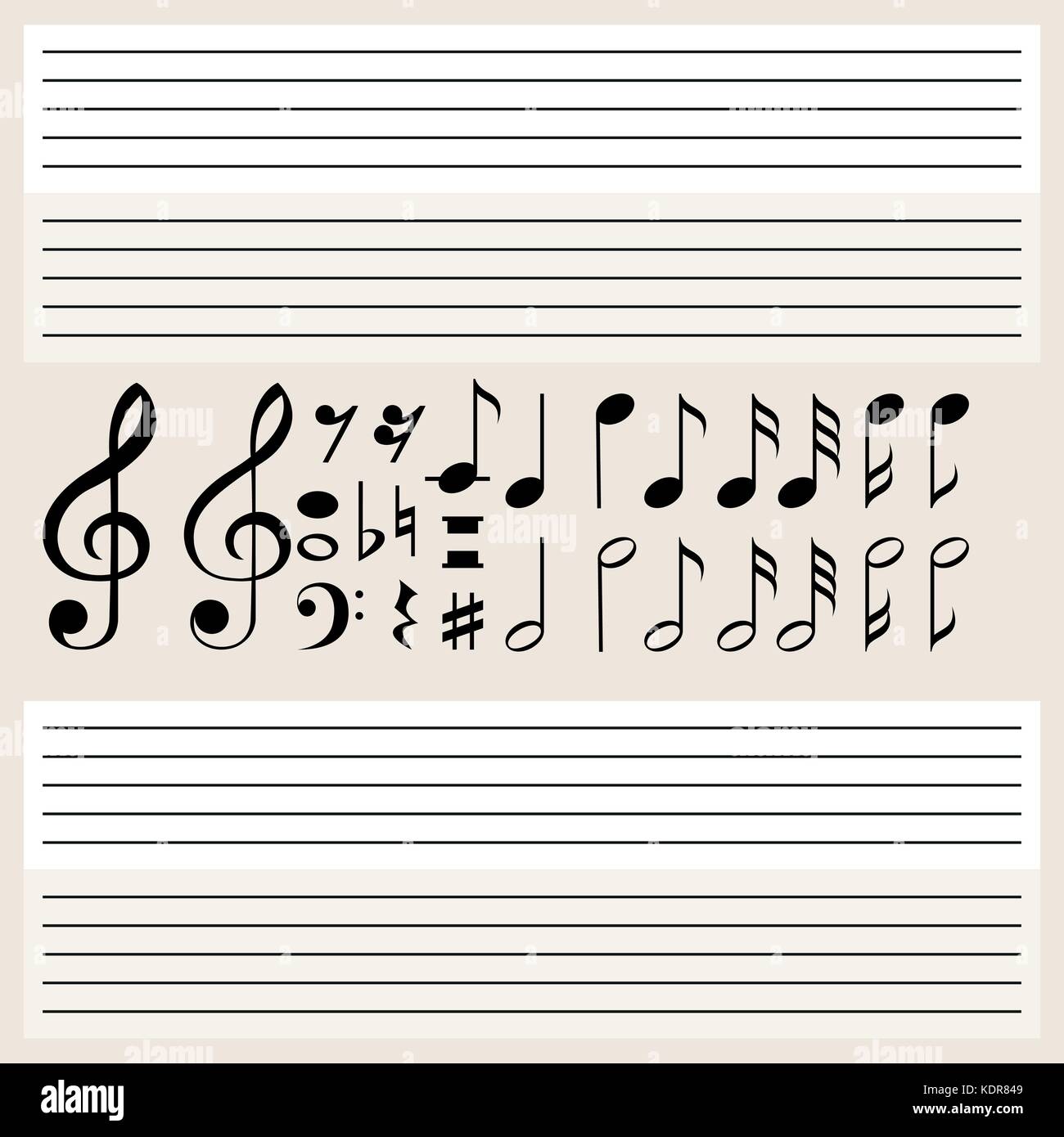 Scales of music Stock Vector Images - Alamy