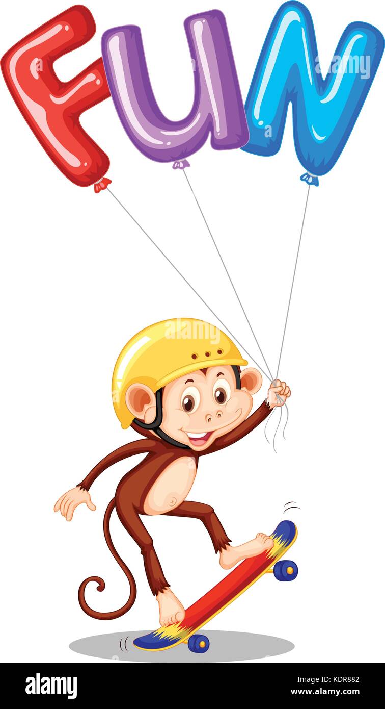 Monkey word Stock Vector Images - Alamy