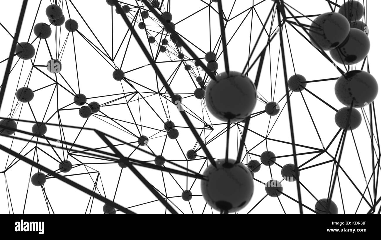 3d sphere with global line connections hi-res stock photography and ...