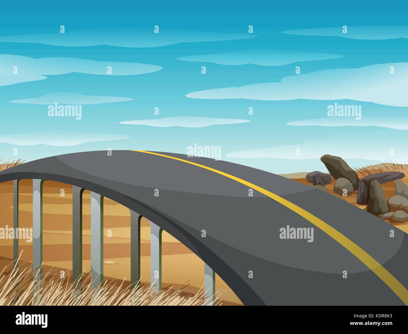 Street stone bridge Stock Vector Images - Alamy