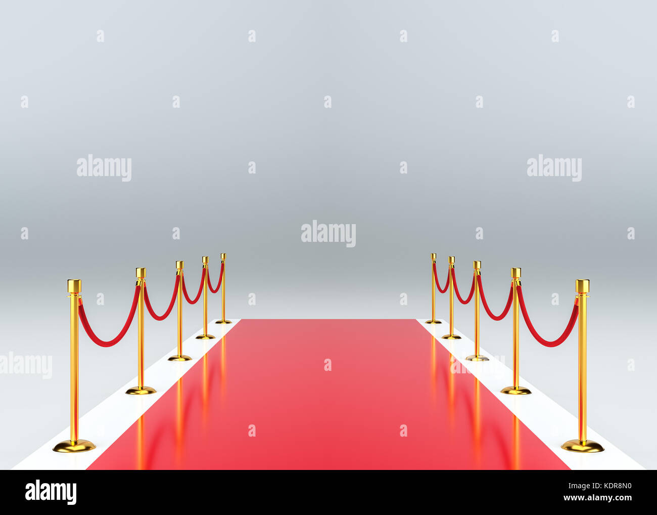 Red carpet with barrier Stock Photo - Alamy