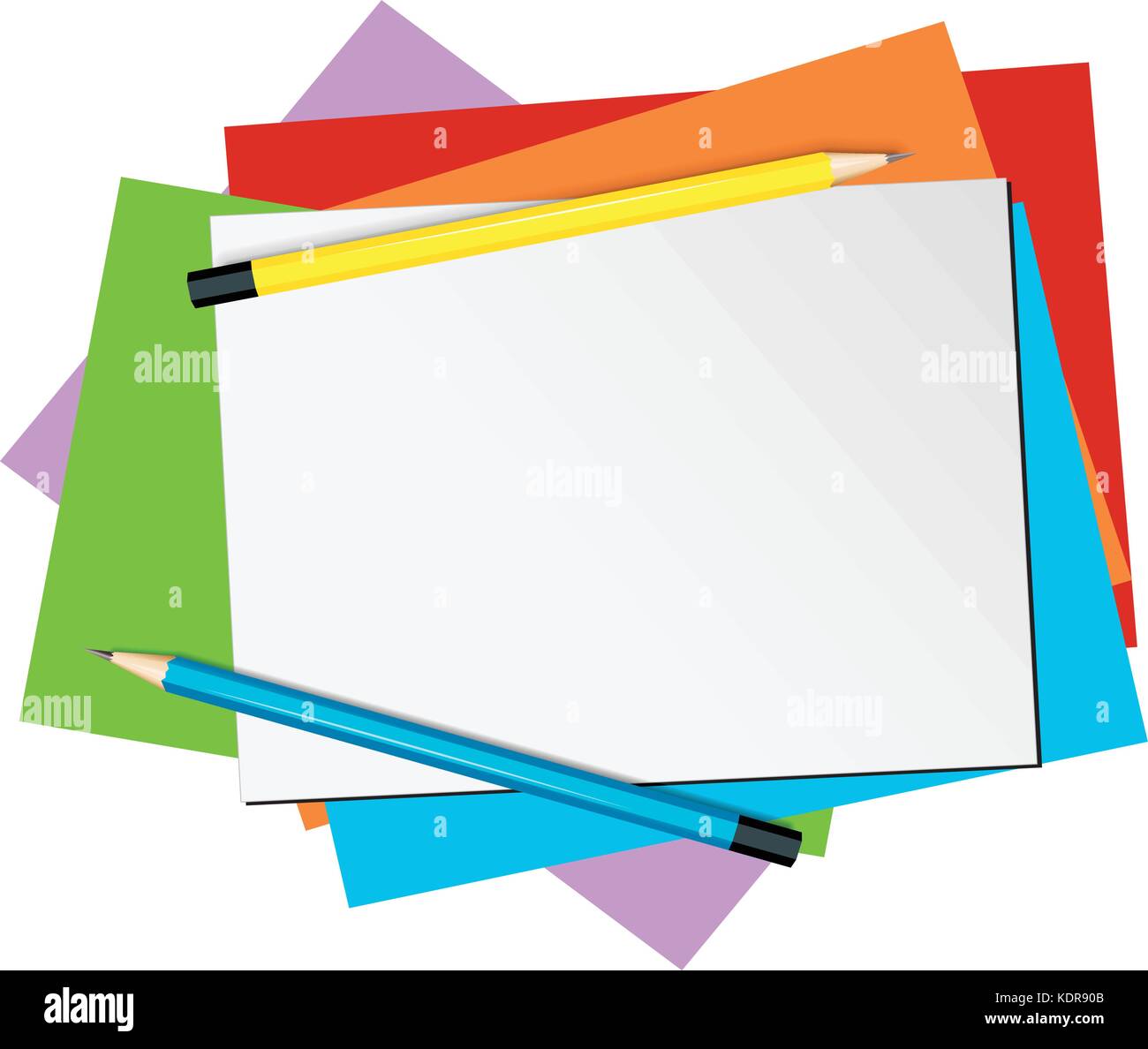 Color papers Stock Vector Images - Alamy