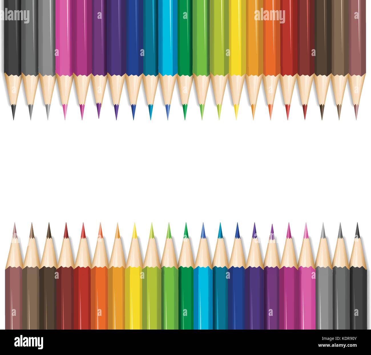 Pencils for coloring Stock Vector Images - Alamy
