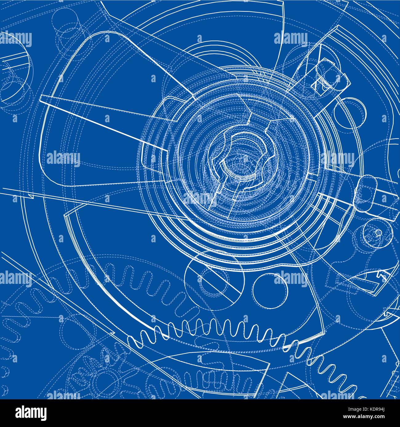 Cogs and Gears of Clock. Vector Stock Vector Image & Art - Alamy
