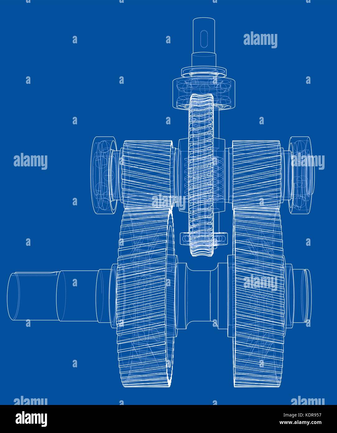 Gearbox sketch. Vector Stock Vector Image & Art - Alamy
