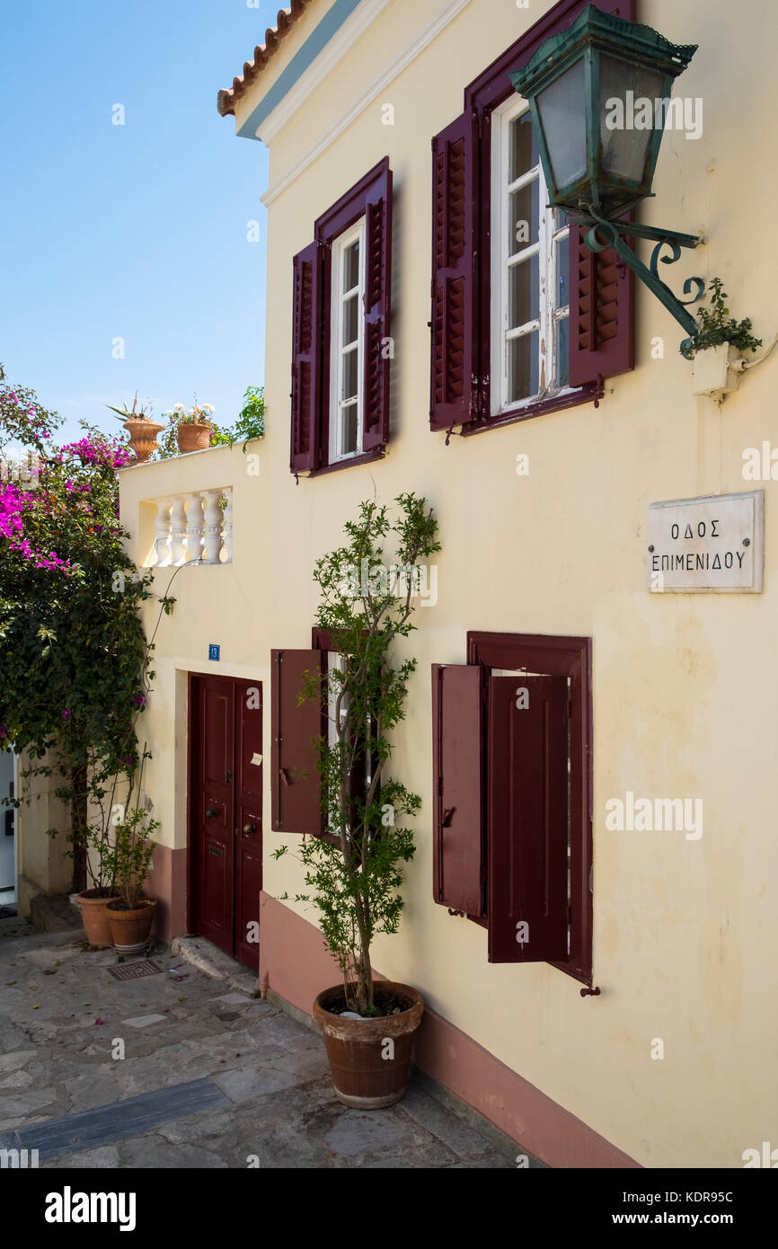 old town, Plaka, Athens, Greece Stock Photo - Alamy