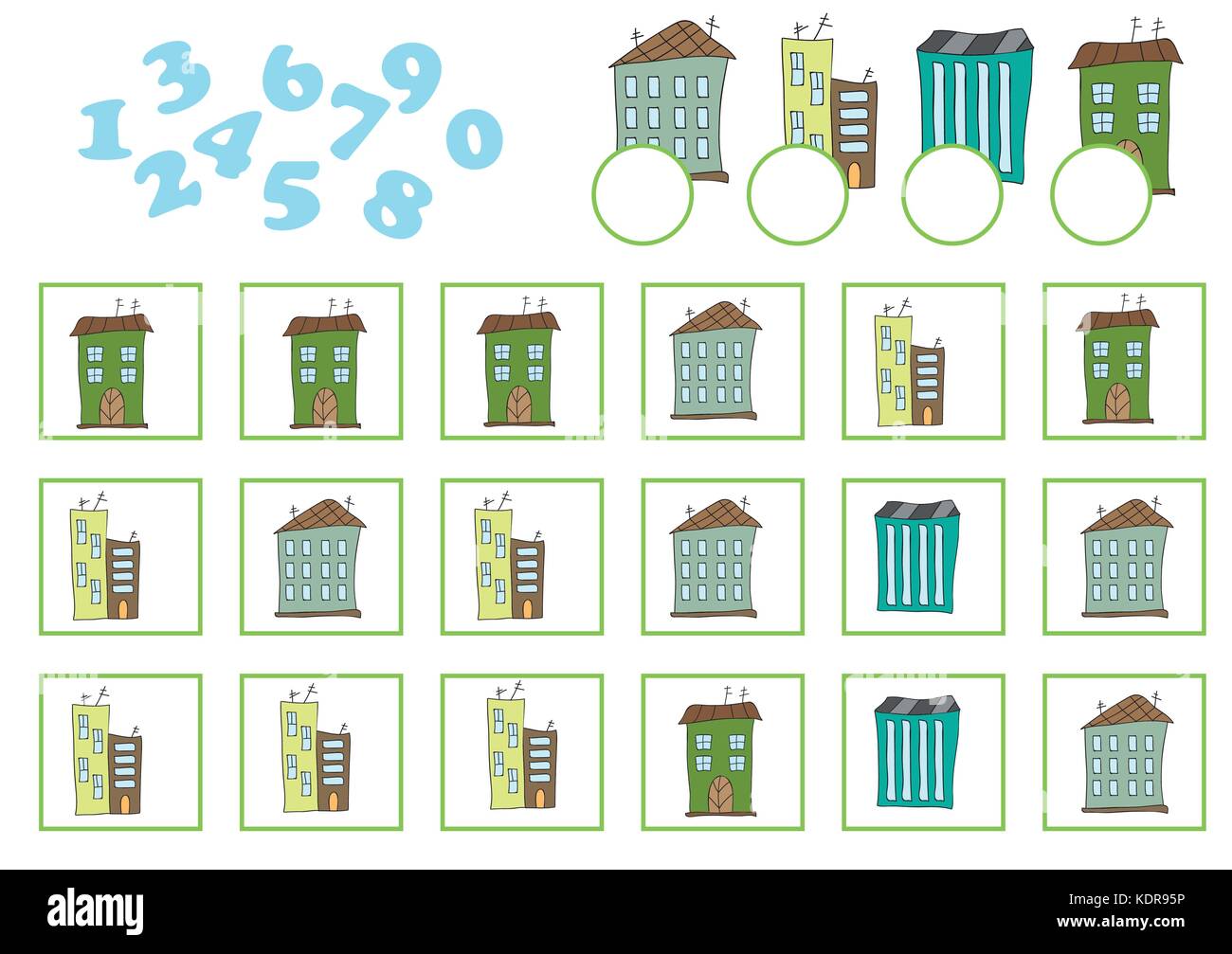 Counting Game for Preschool Children. Educational a mathematical game ...