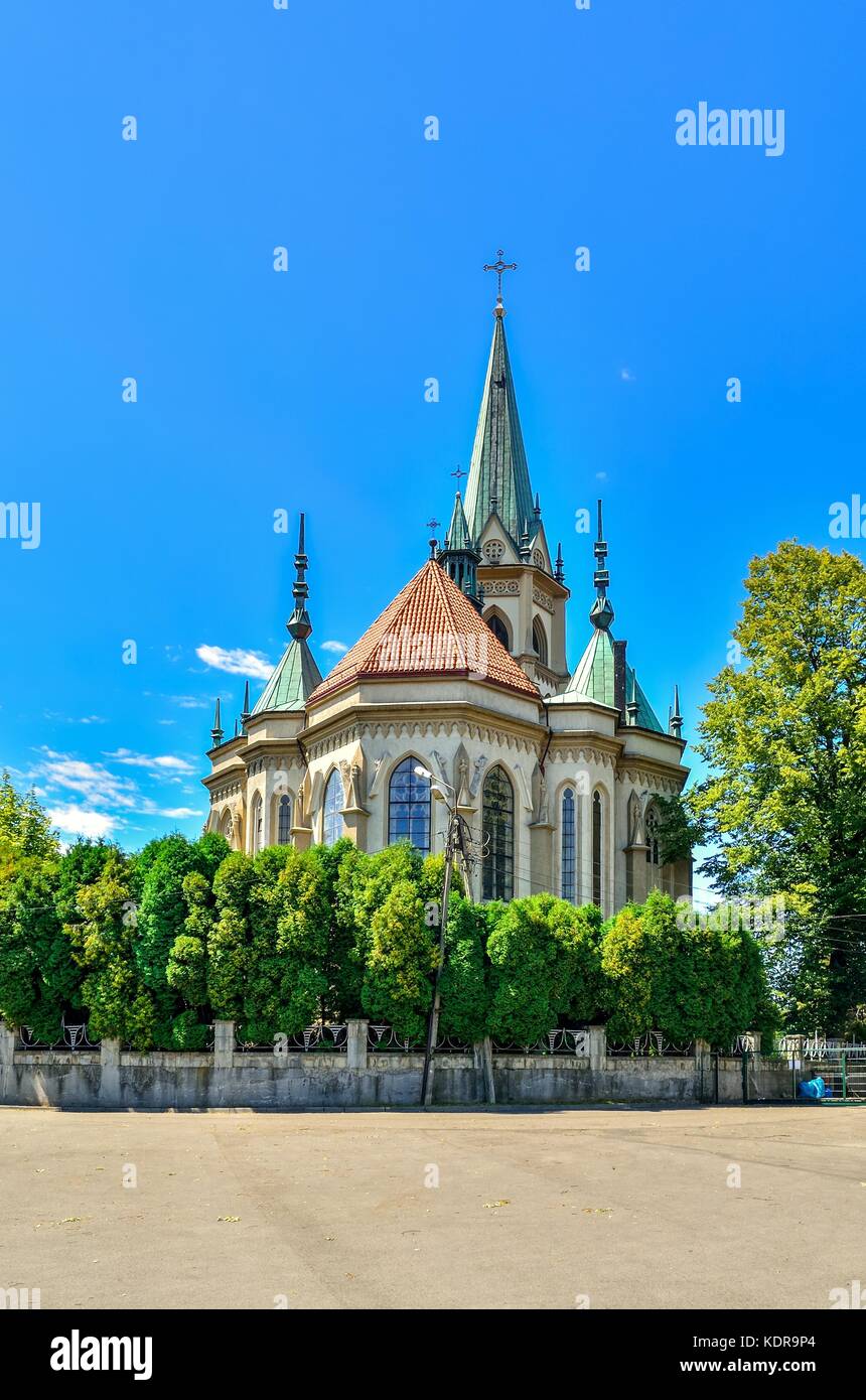 Beautiful historic church. Parish of the Blessed Trinity in Wilamowice ...