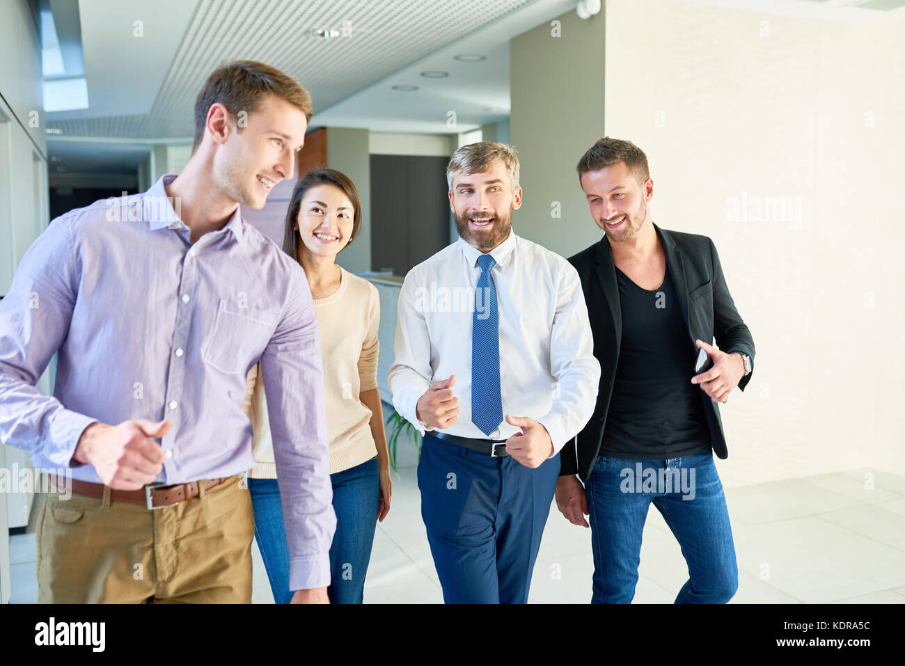 Having Fun with Colleagues Stock Photo - Alamy