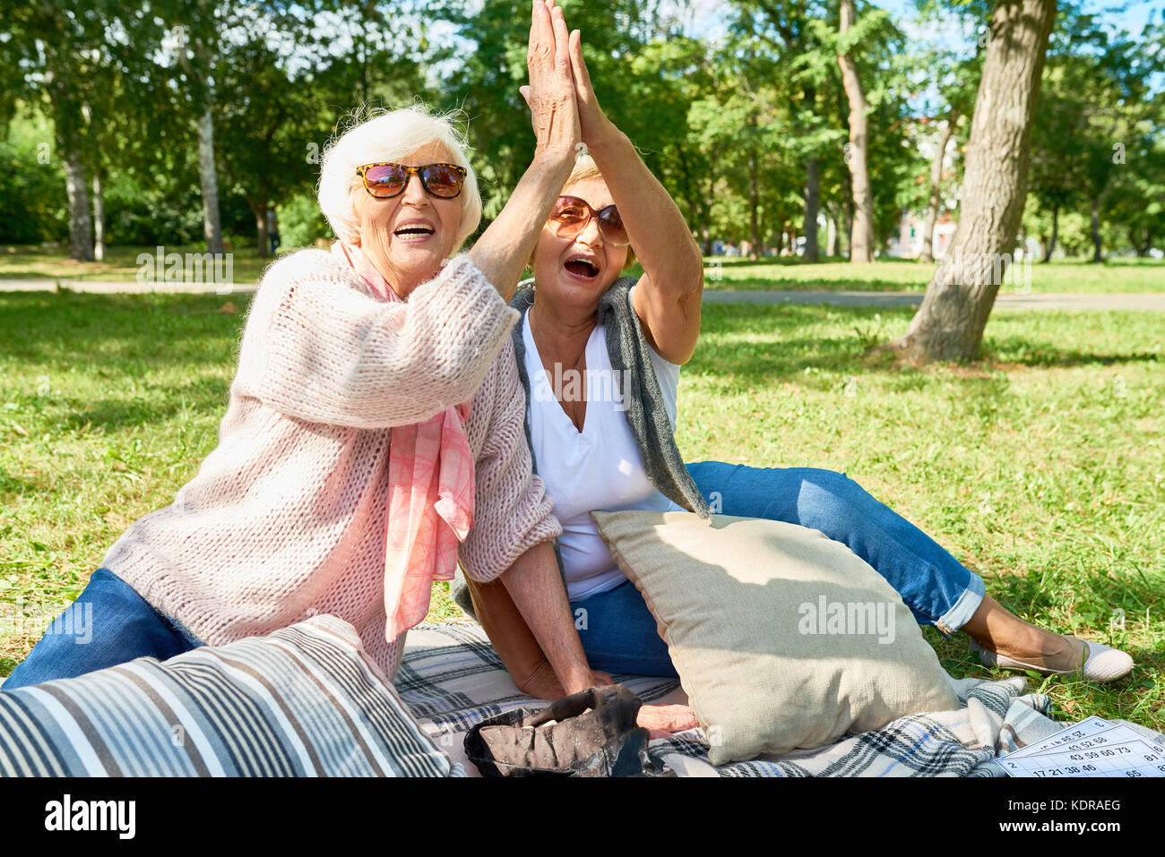 Two old friends meeting hi-res stock photography and images - Alamy