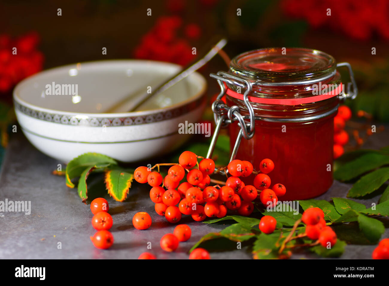 Rowan Berry Jelly made in Autumn Stock Photo - Alamy