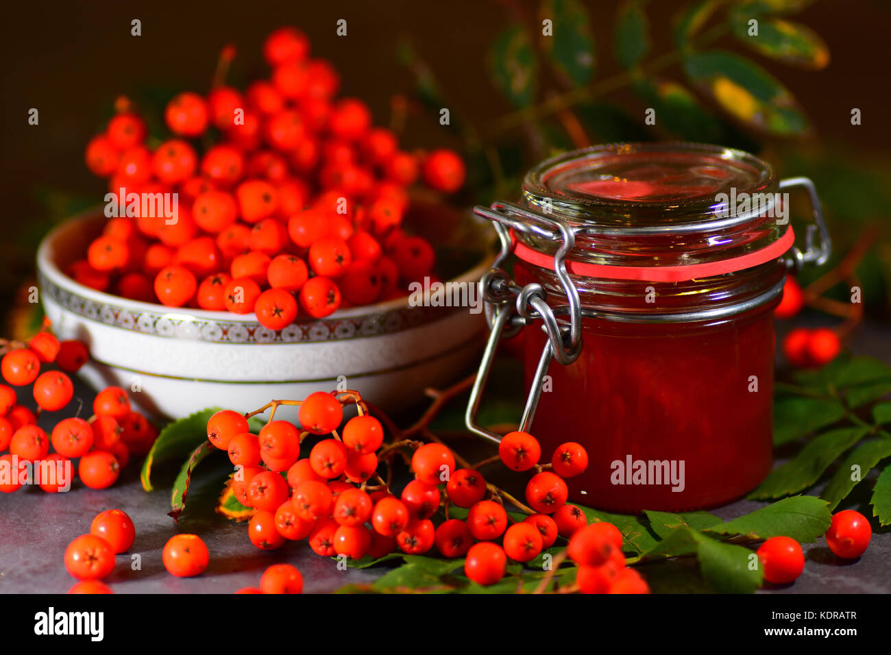 Rowan Berry Jelly made in Autumn Stock Photo - Alamy