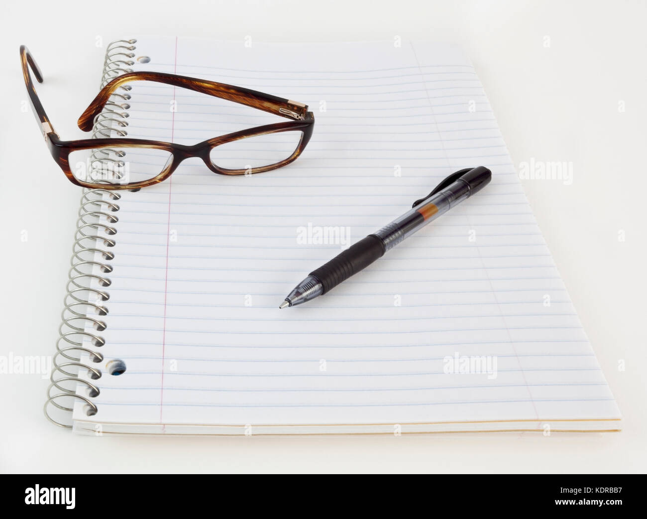 Spiral notepad and pen hi-res stock photography and images - Alamy