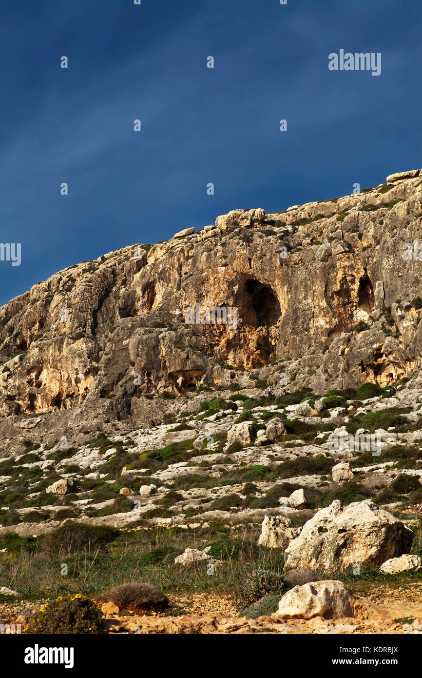 The cliffs at Ghar Lapsi in Malta are a favourite spot for rock ...