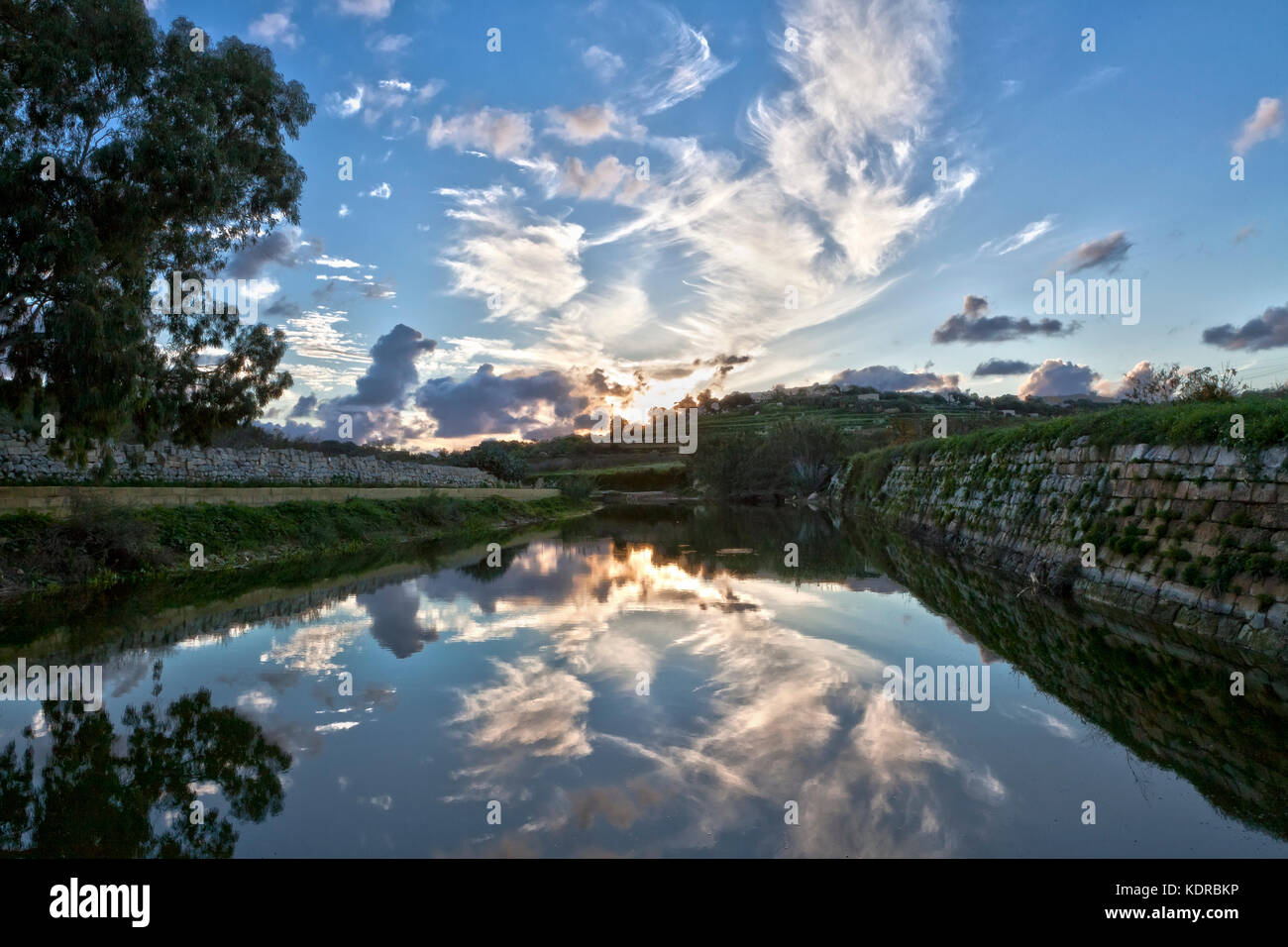 Chadwick Lakes in Malta during winter. It is the country's most popular ...