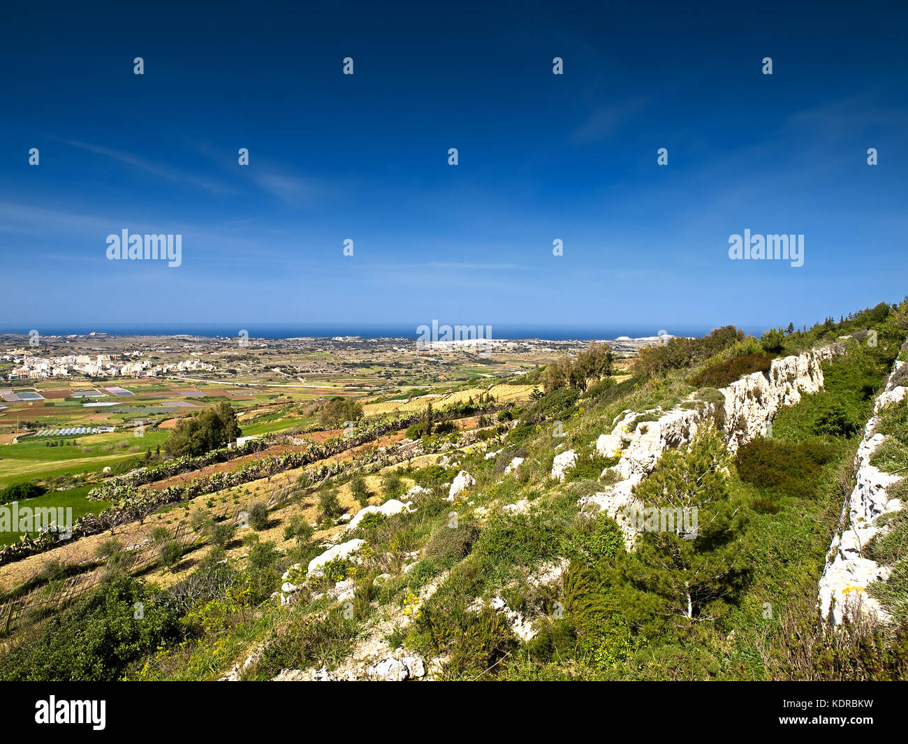 The view from Fort Bingemma at Dwejra in Malta Stock Photo - Alamy