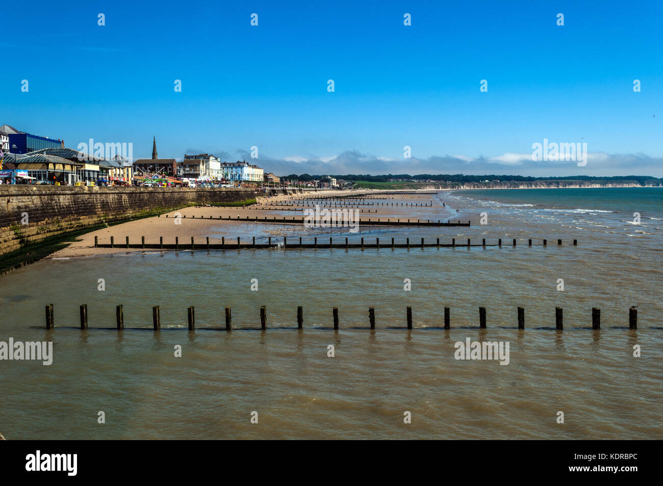 Bridlington English Seaside Resort Low Tide Stock Photo - Alamy