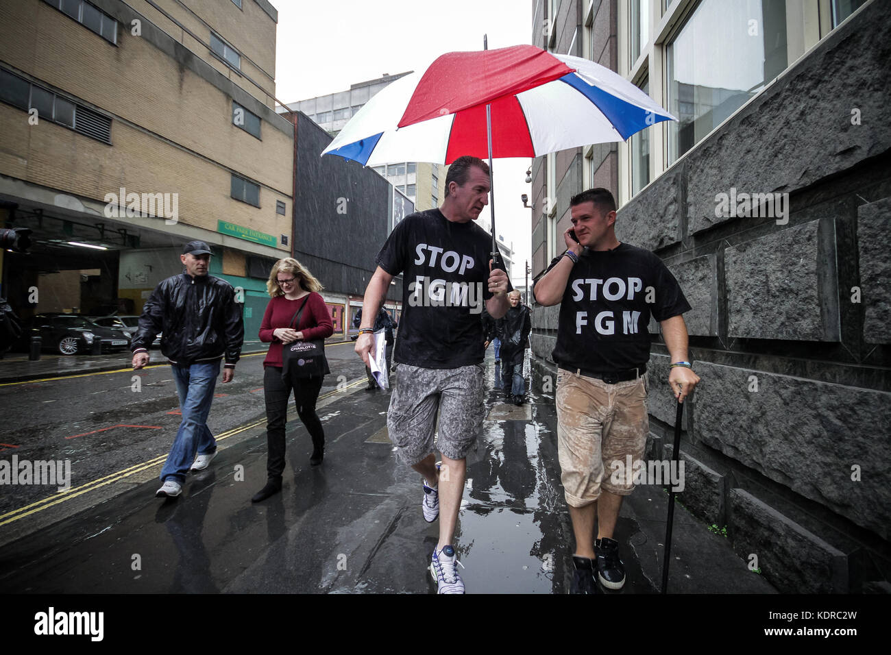 Tommy Robinson and Kev Carroll, leaders of the English Defence League ...