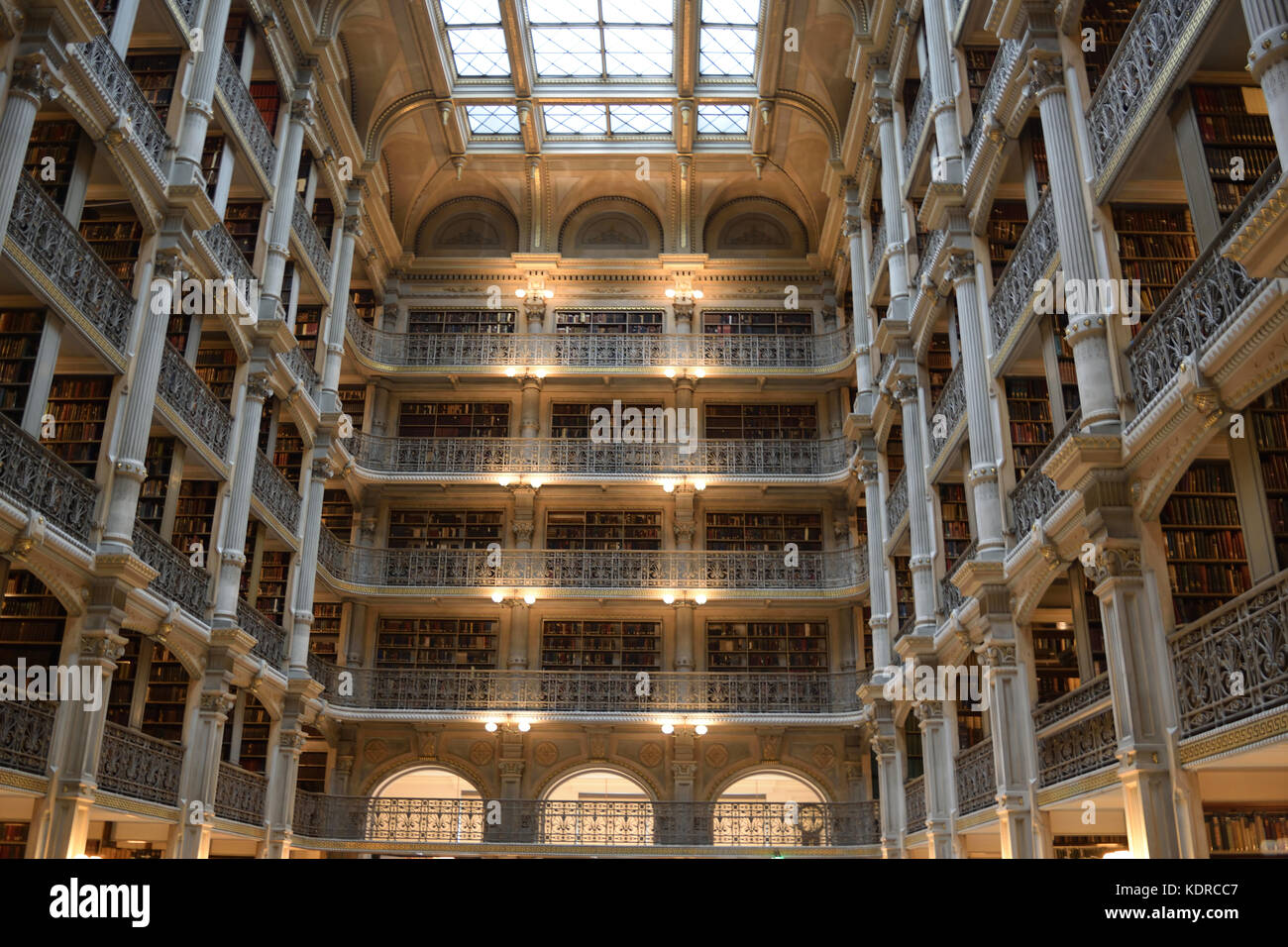 Interior of historic Peabody library Stock Photo - Alamy