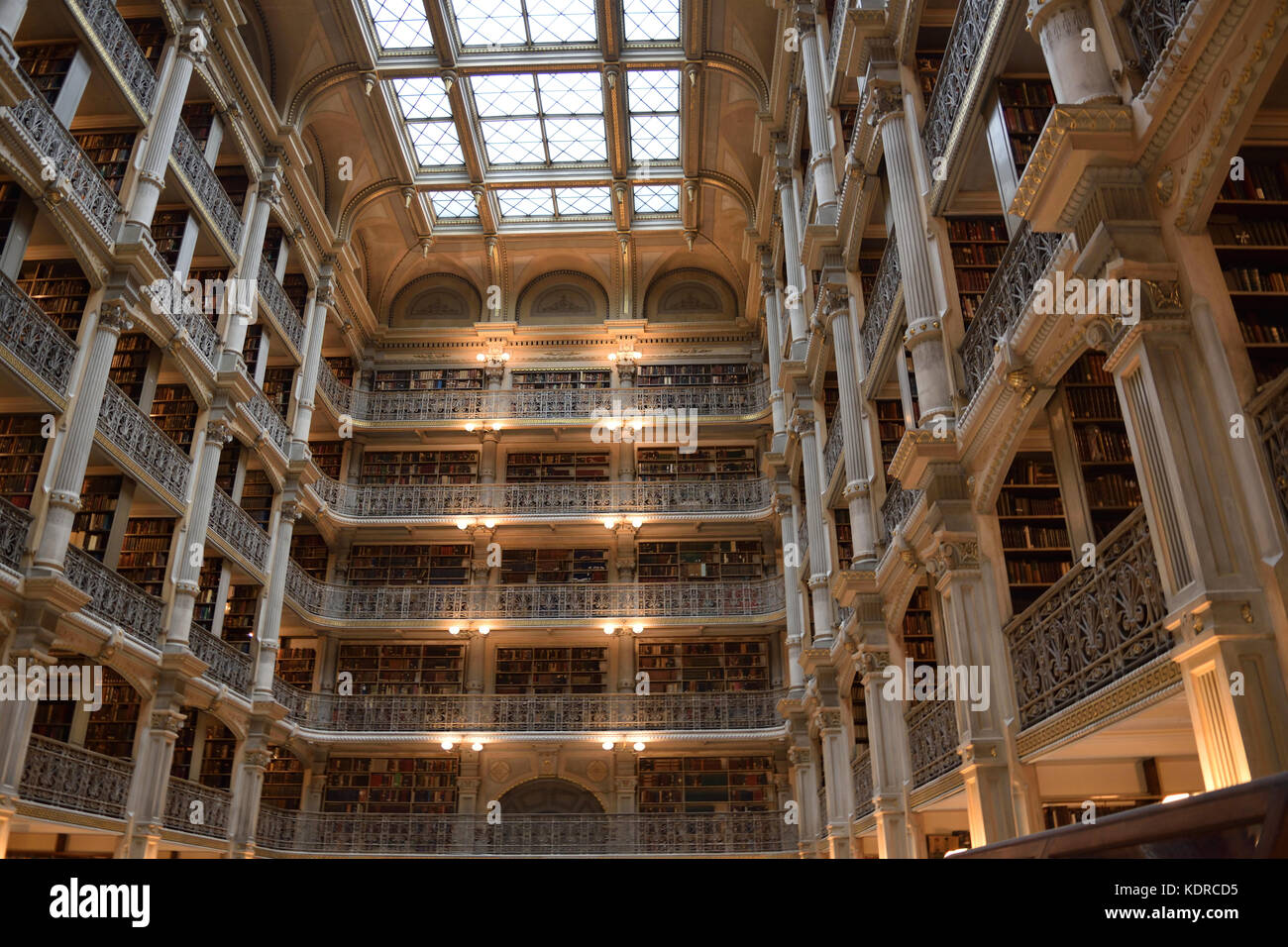 Interior of historic Peabody library Stock Photo - Alamy
