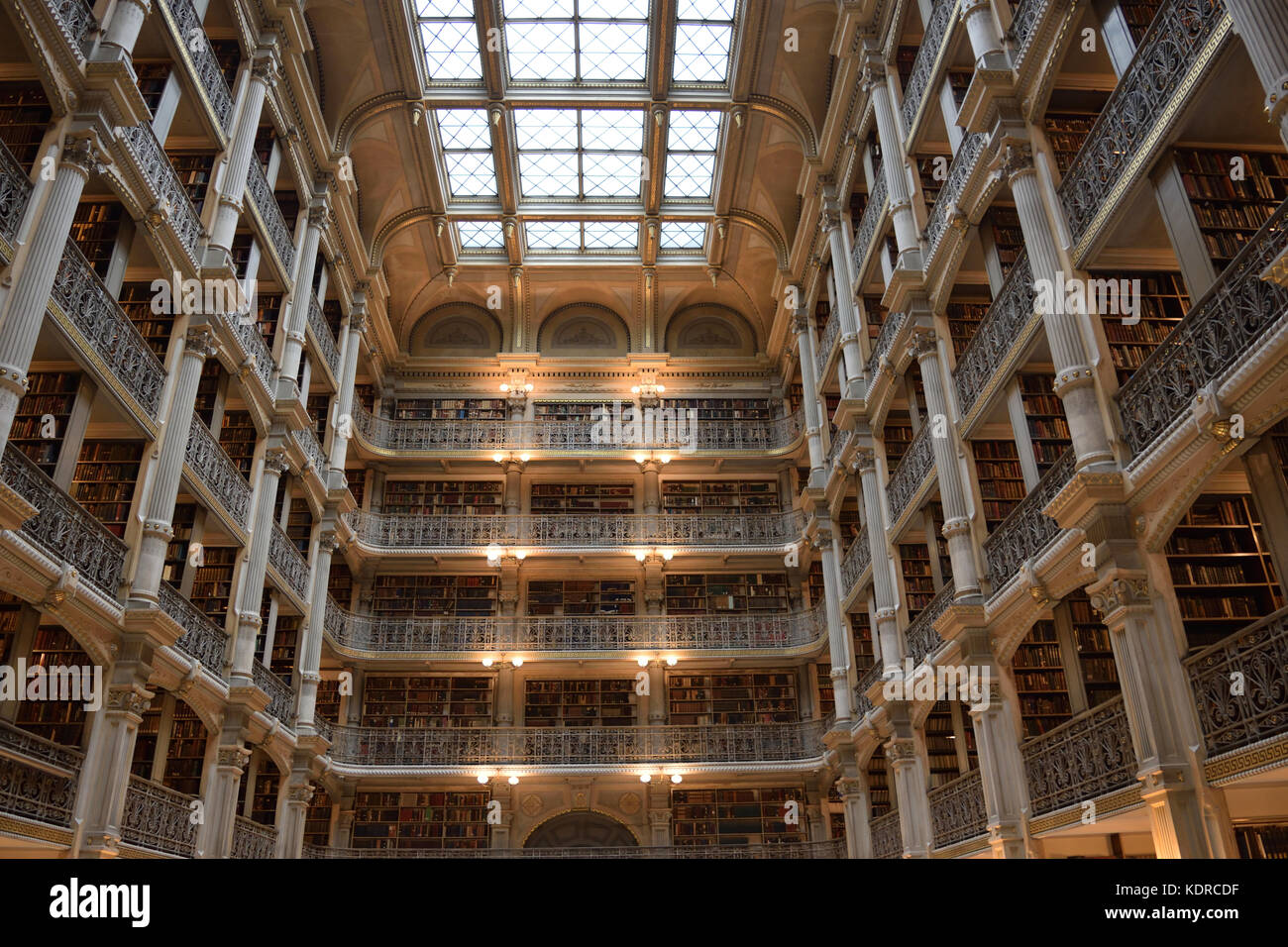 Interior of historic Peabody library Stock Photo - Alamy