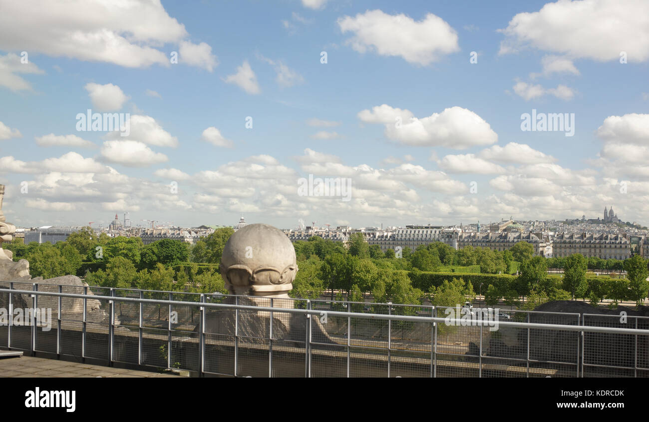 Louvre palace top view hi-res stock photography and images - Alamy
