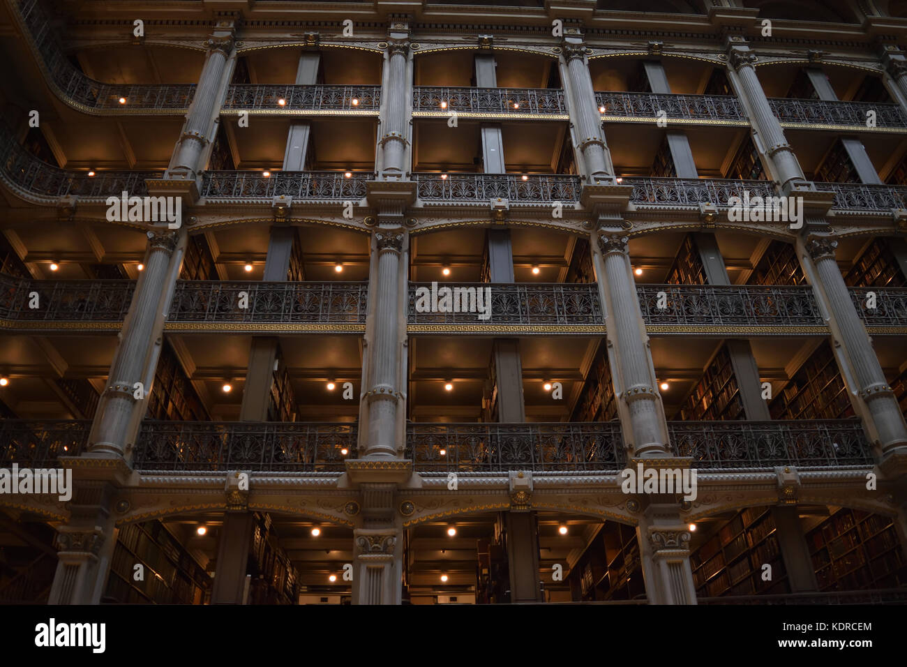Interior of historic Peabody library Stock Photo - Alamy