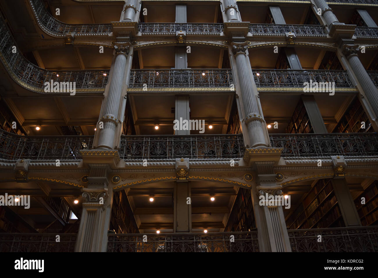 Interior of historic Peabody library Stock Photo - Alamy